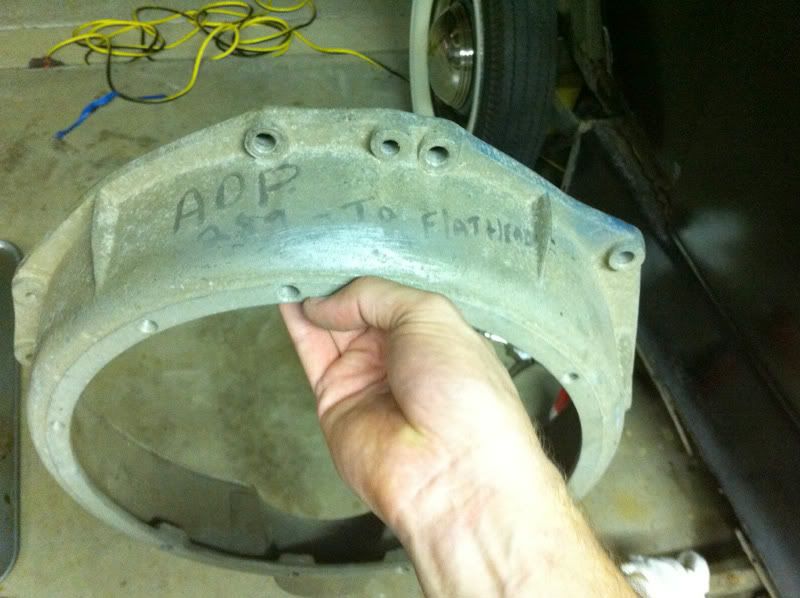 Small Block Ford to Flathead Transmission adapter - The Ford Barn